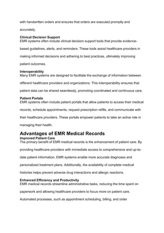 EMR Medical Records Transforming Patient Care and Healthcare Management ...