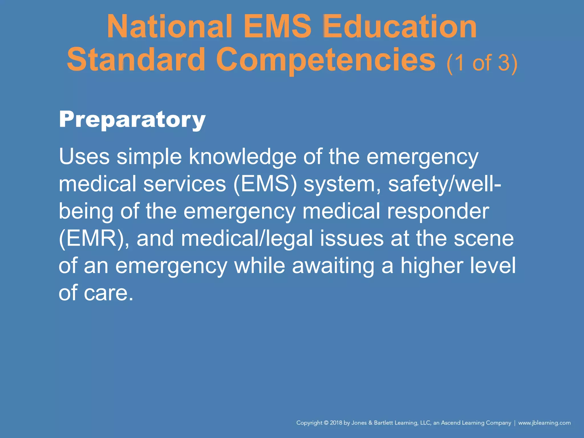 Chapter 1 Powerpoint - Emergency Medical Responder | PPT
