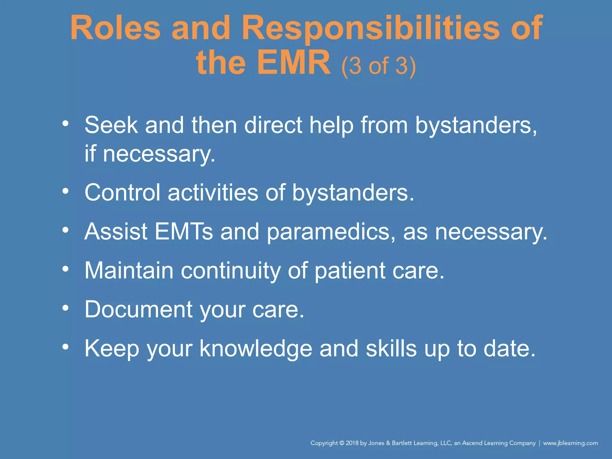 Chapter 1 Powerpoint - Emergency Medical Responder | PPT