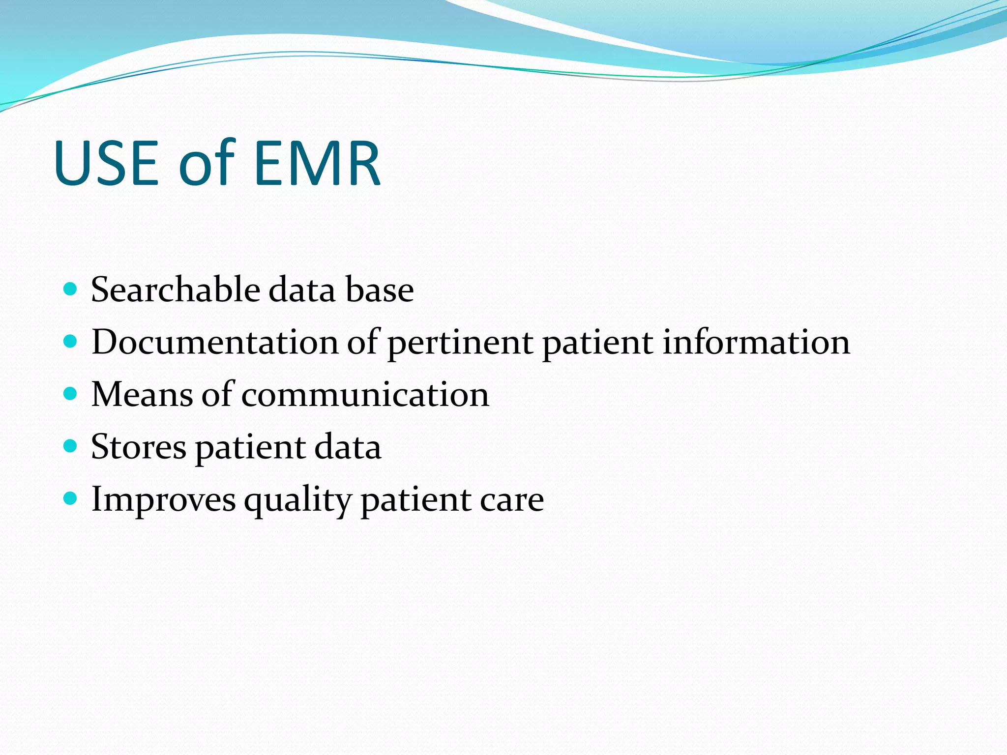 Emr presentation | PPTX