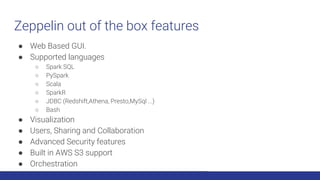 Emr zeppelin & Livy demystified | PPT