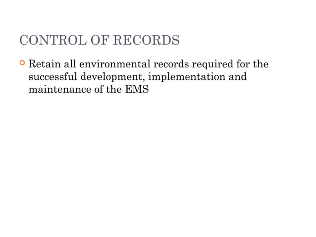 ENVIRONMENTAL MANAGEMENT SYSTEM | PPT