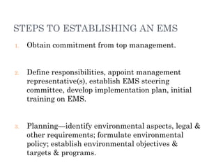 ENVIRONMENTAL MANAGEMENT SYSTEM | PPT