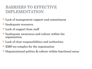 ENVIRONMENTAL MANAGEMENT SYSTEM | PPT