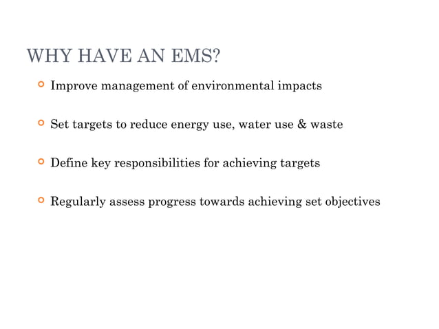 ENVIRONMENTAL MANAGEMENT SYSTEM | PPT
