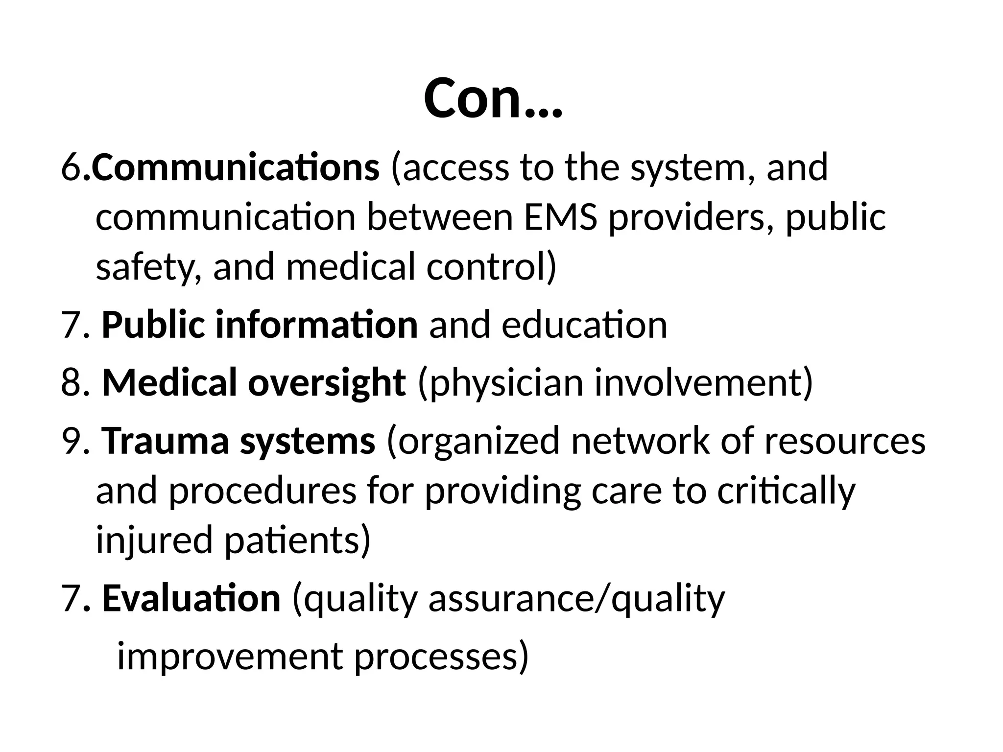 Emergency medical service system. power point | PPTX