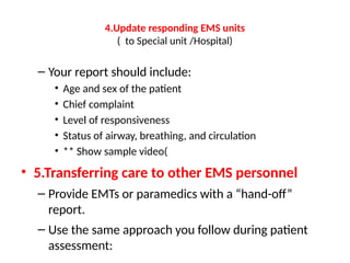 Emergency medical service system. power point | PPTX
