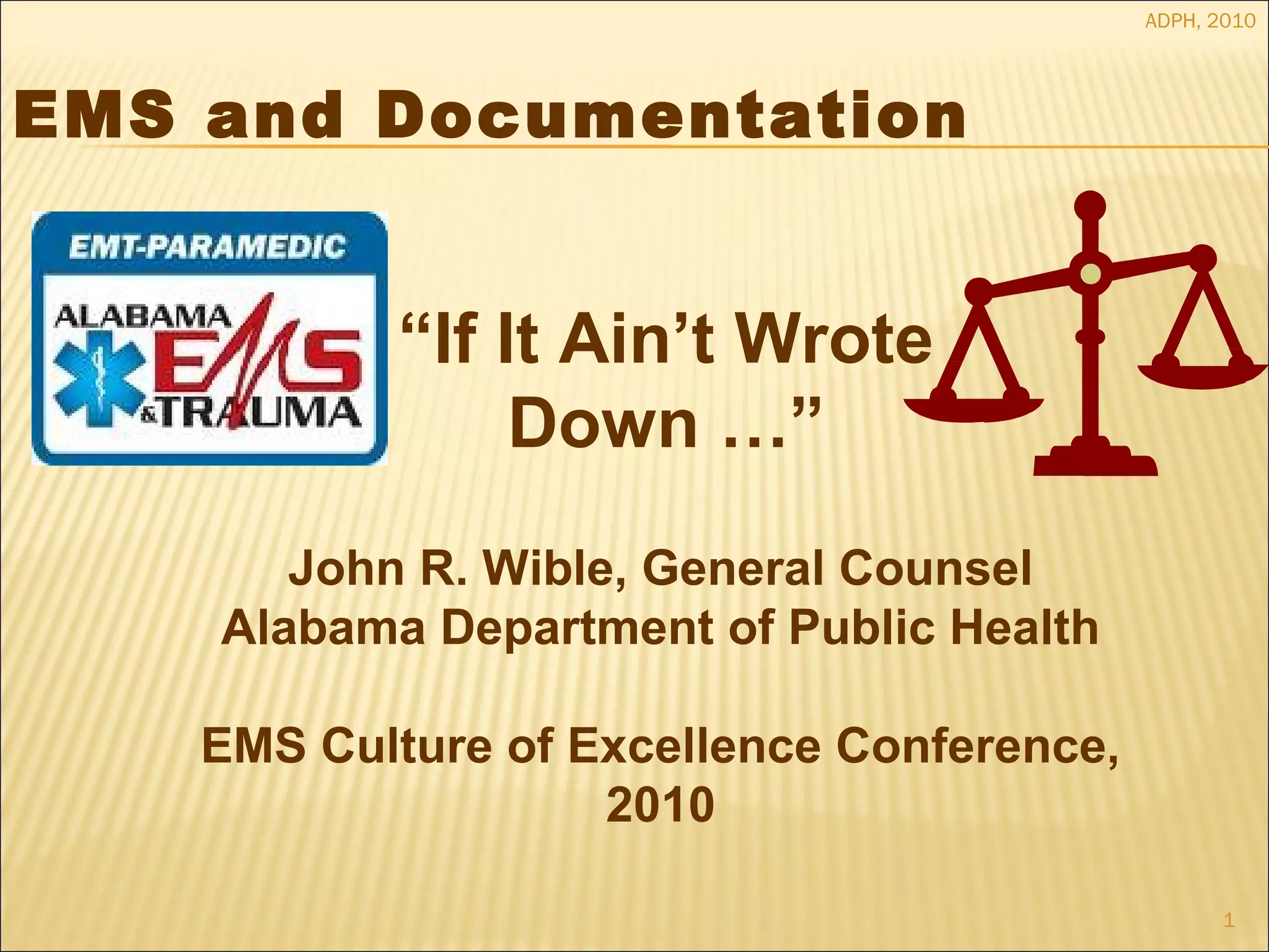 Ems.documentation.2010.final | PPT