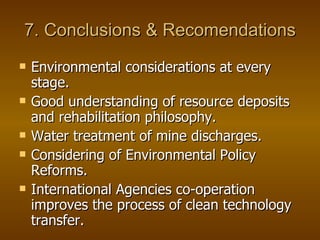 Environmental Management System Mining Industry India | PPT