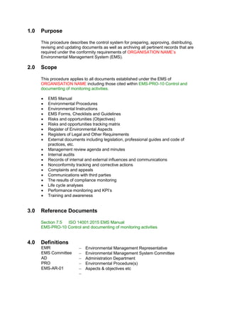 Ems pro-07 doc control | PDF