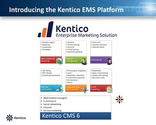 Kentico Enterprise Marketing Solution Overview | PPTX | Internet ...