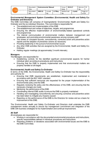 Ems 01 iso14001 2015 environmental manual | DOCX