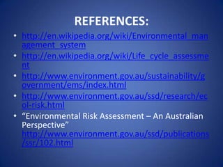 Ecologically Sustainable Development | PPTX