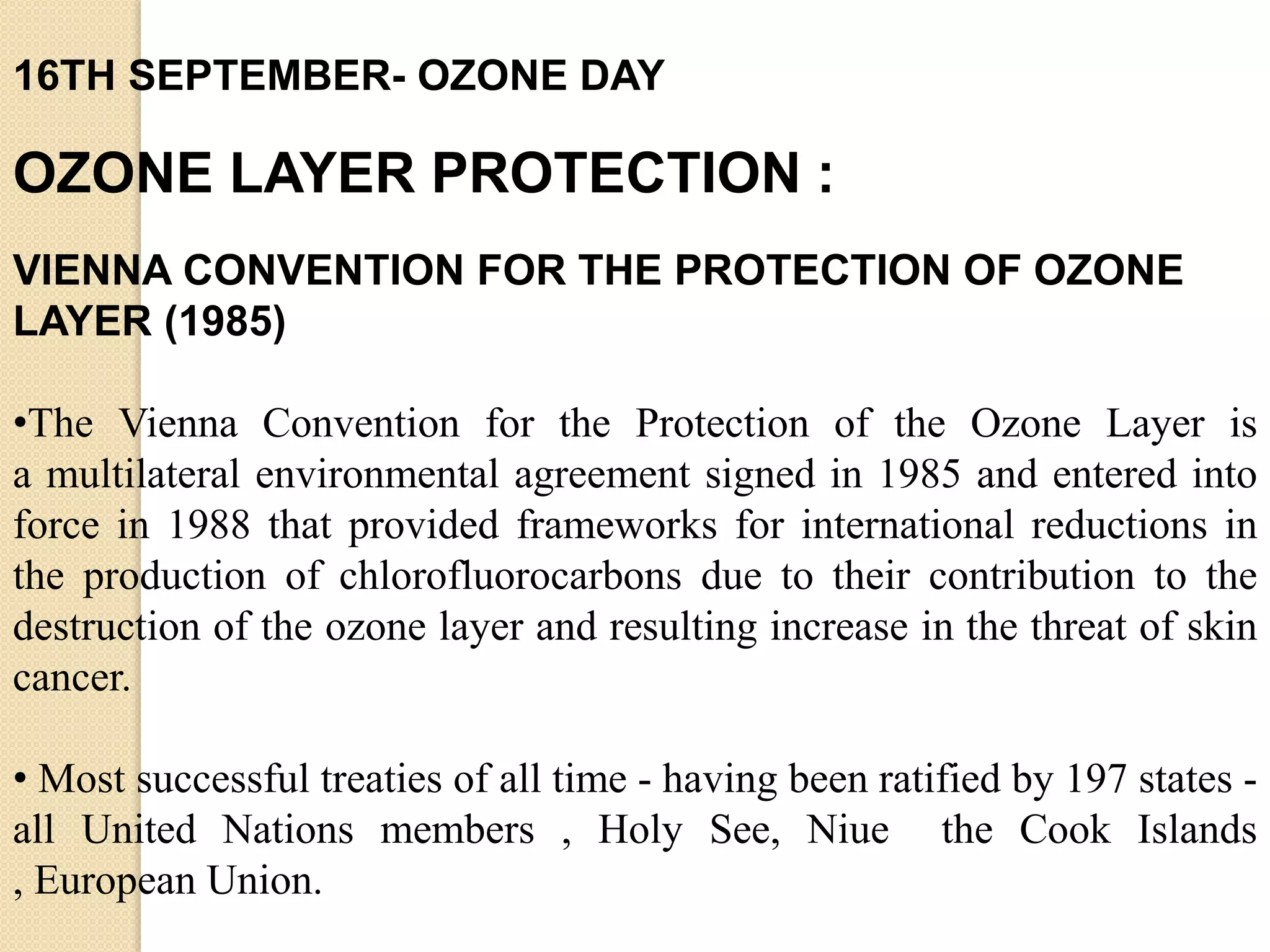 ozone depletion and business | PPTX
