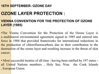 ozone depletion and business | PPTX