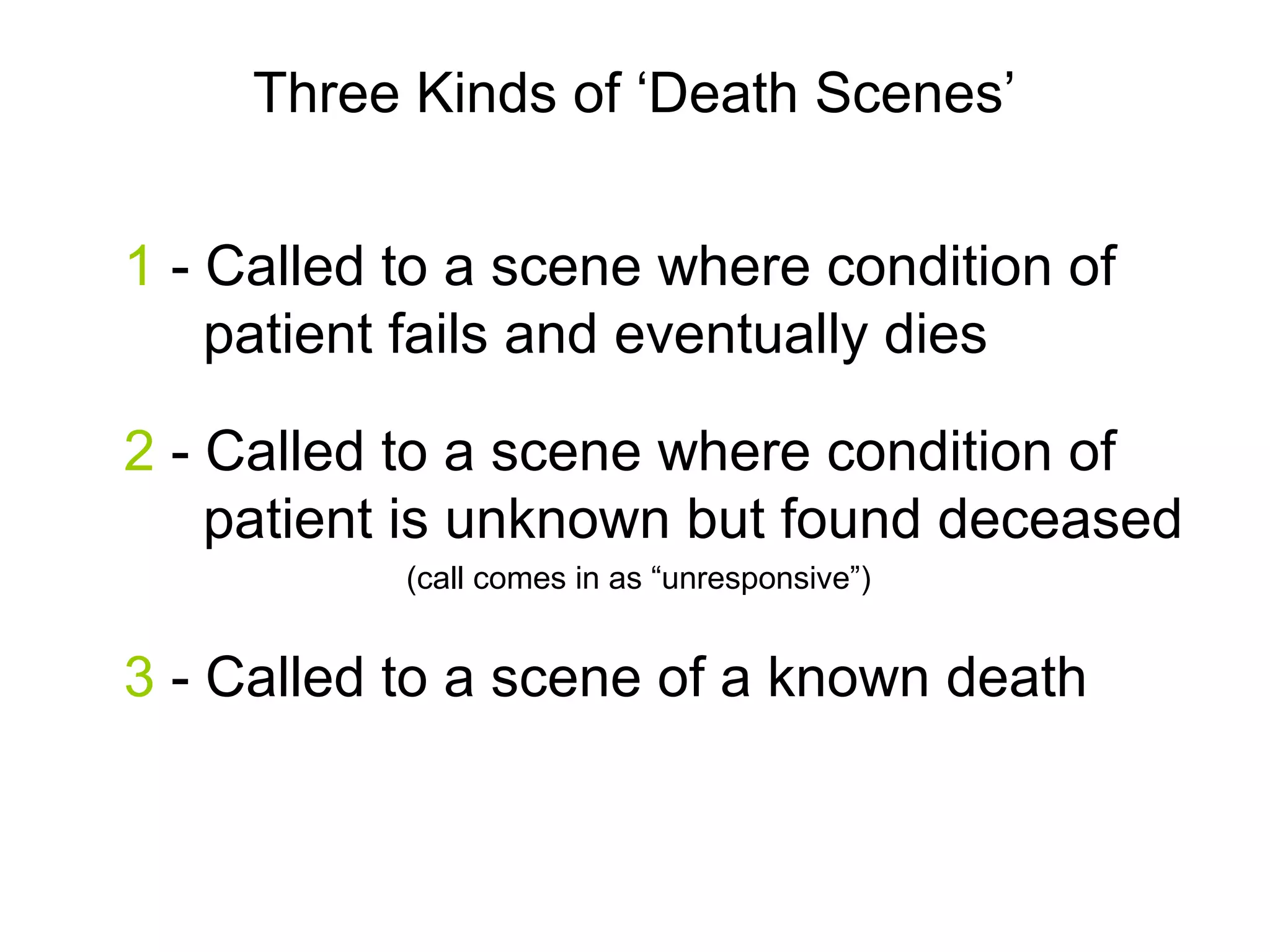 EMS and death | PPT