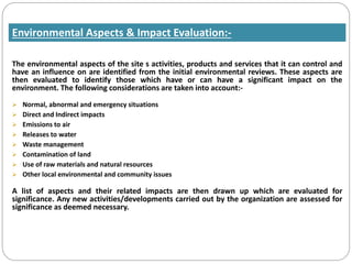 EMS Aspects and Impacts detailed presentation | PDF