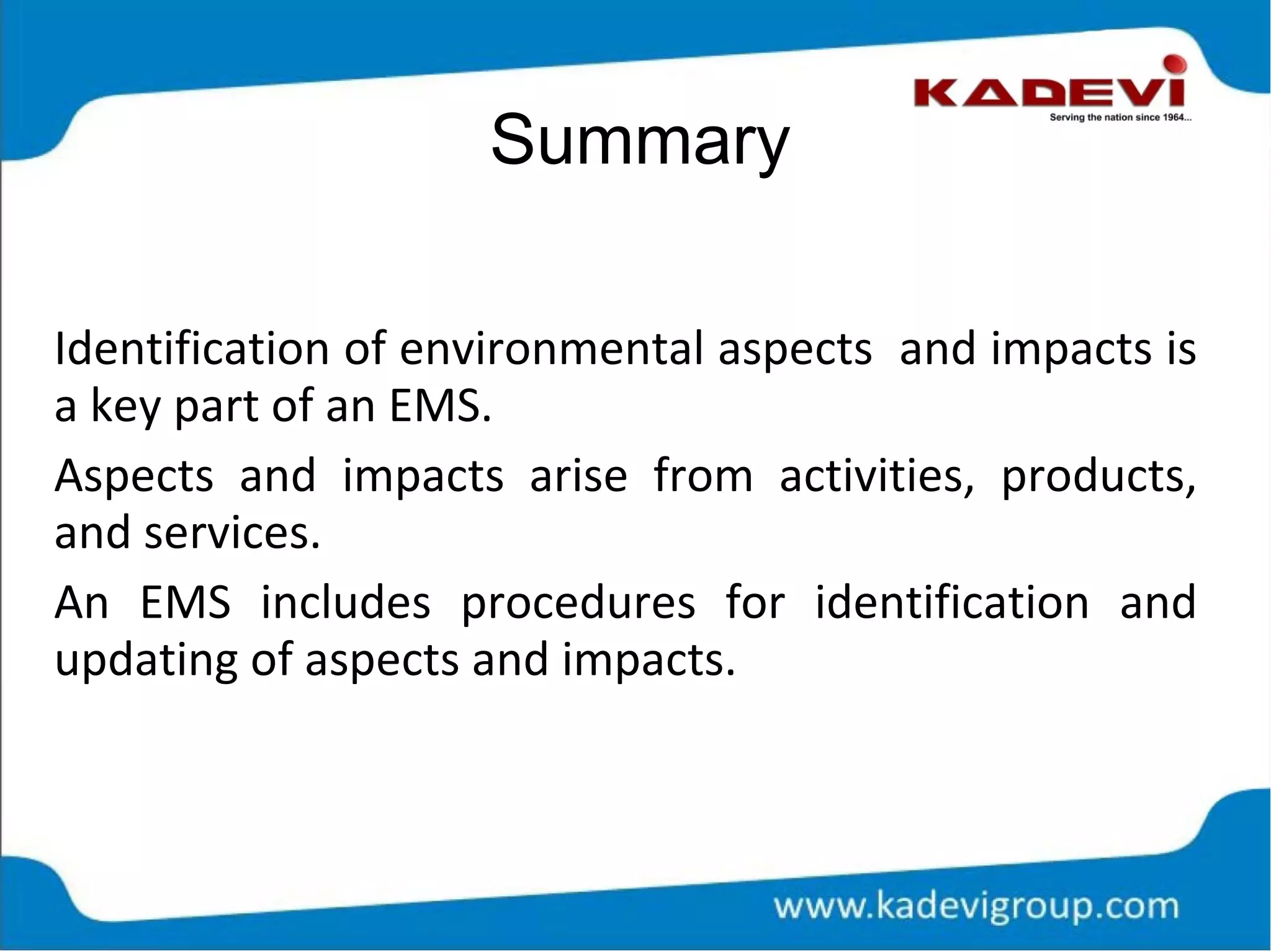 Ems aspect impacat | PPT