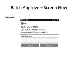Ems – batch approve (mobile) v2 | PPS