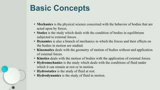 Basic concept of Engineering Mechanics | PPTX