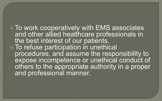 Ems ethics | PPT