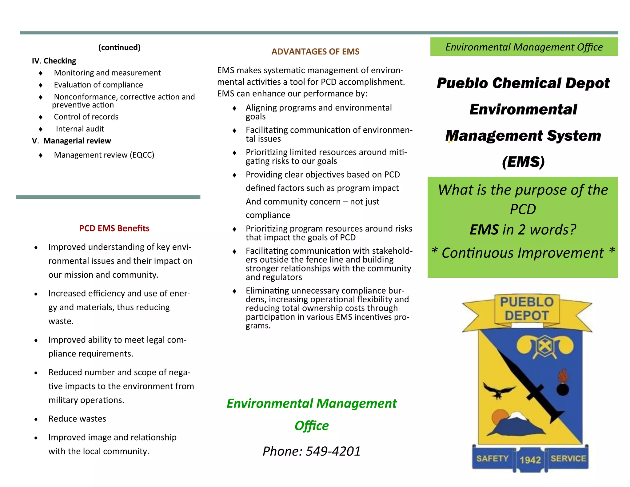 Ems example documents | PDF | Environmental Services Industry | Industries