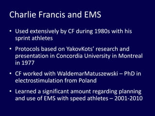Electrical Muscle Stimulation for Speed and Strength Development ...