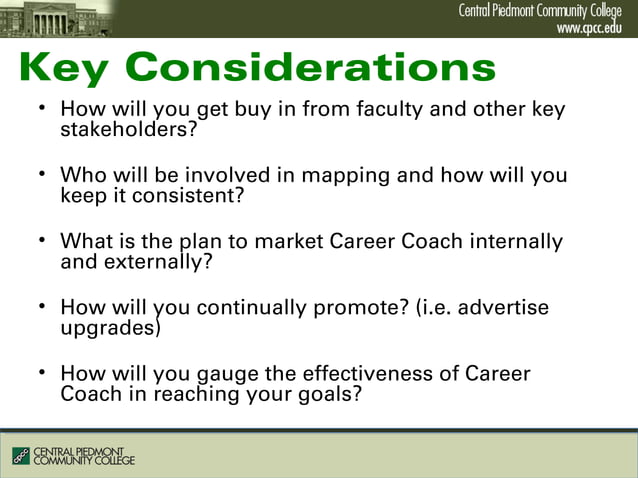 Key Steps to a Successful Career Coach Implementation | PPT