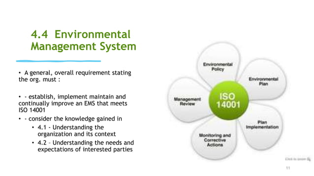 EMS ISO14001 2015 Training | PPTX | Environmental Services Industry ...