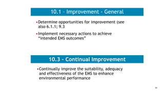 EMS ISO14001 2015 Training | PPTX
