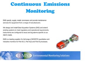 Environmental Monitoring Solutions | PDF | Environmental Services Industry | Industries