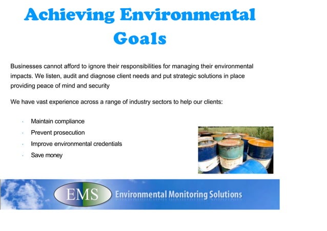 Environmental Monitoring Solutions | PDF | Environmental Services ...