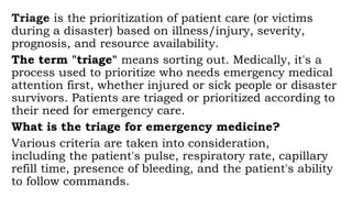 EMS NC II triage.pptxSAVELIVESMMMMMMMMMMM | PPT