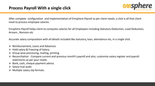 Emsphere Web based - Payroll Management Solution | PPTX
