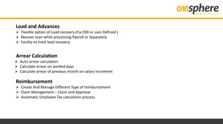 Emsphere Web based - Payroll Management Solution | PPTX