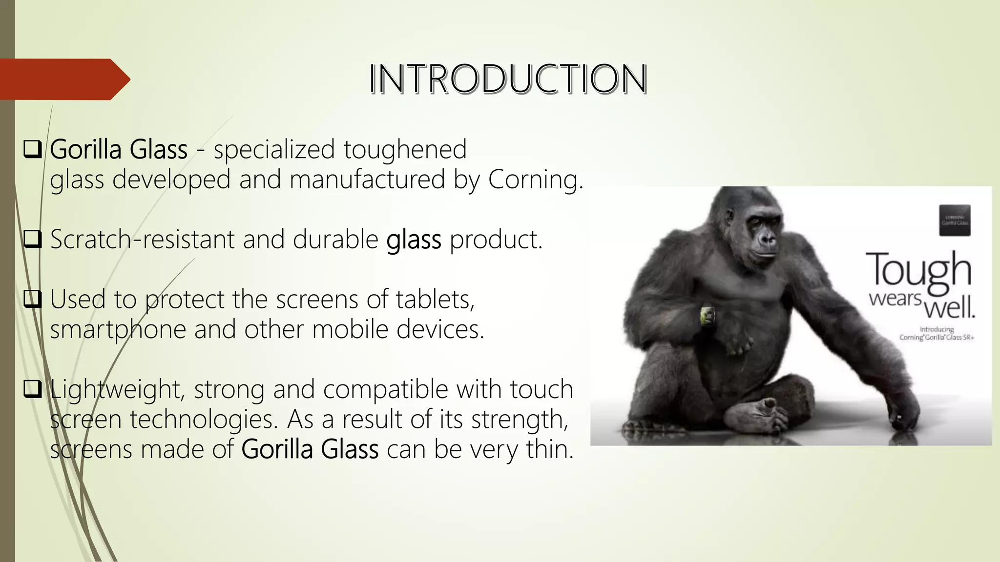 Corning Gorilla Glass | PPTX