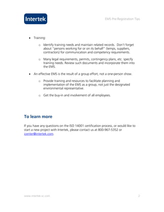 Ems pre reg_tips | PDF