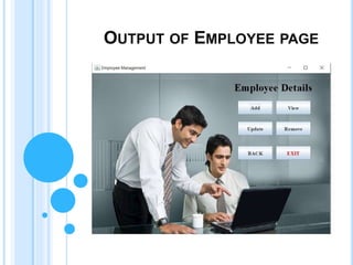 EMS_Presentation-2.pptx employee management system using java | PPTX
