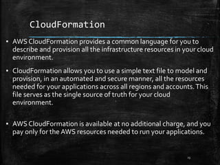 Aws overview part 3(databases, dns and management services) | PPT