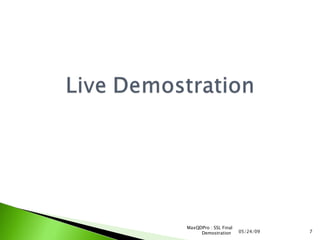 SSL/TLS implementation using JSSE | PPT