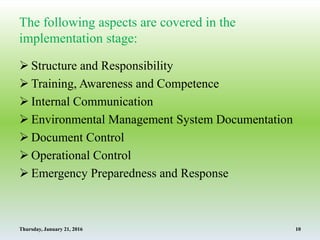 Modules of Environmental Management System | PPTX