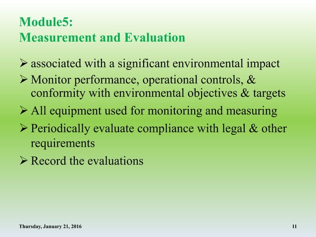 Modules of Environmental Management System | PPTX | Environmental ...