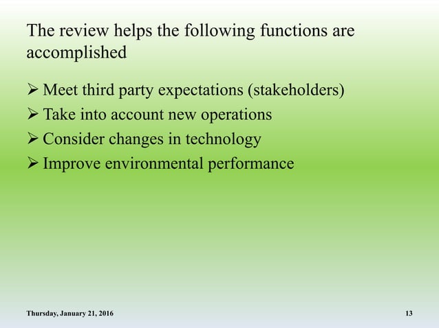 Modules of Environmental Management System | PPTX | Environmental ...