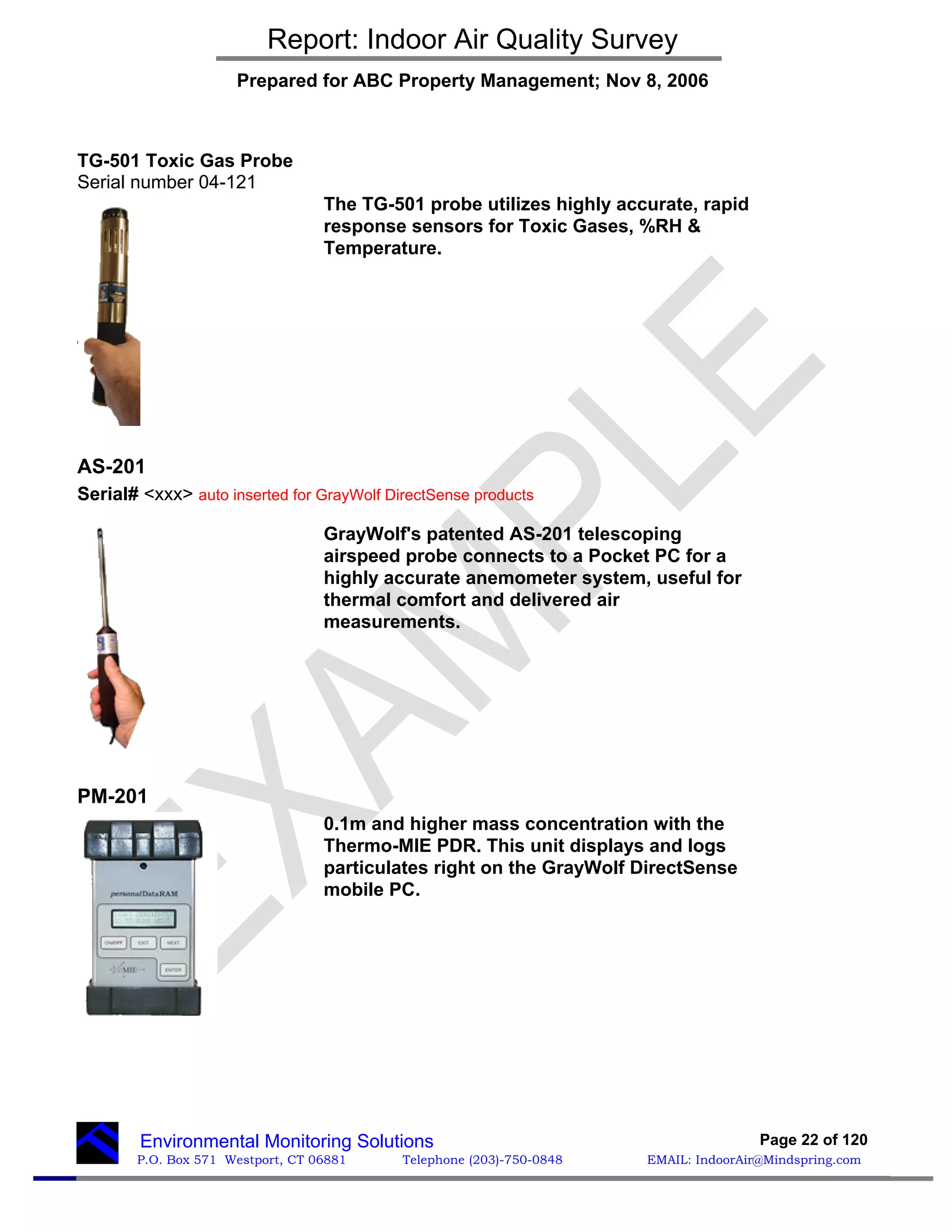 Sample Air Quality Report | PDF