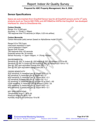 Sample Air Quality Report | PDF