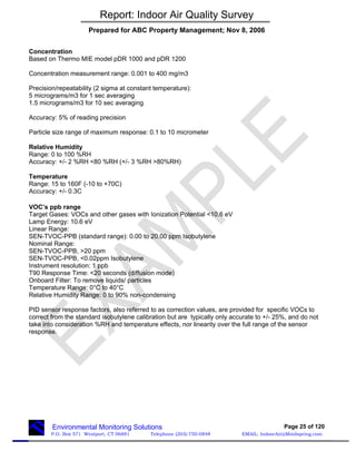 Sample Air Quality Report | PDF
