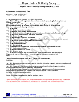 Sample Air Quality Report | PDF