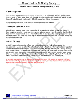Sample Air Quality Report | PDF
