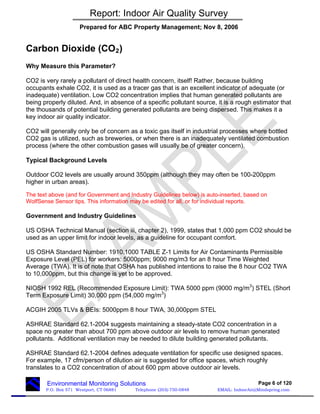 Sample Air Quality Report | PDF
