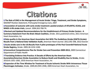 EMS stroke systems of care in the US | PPT